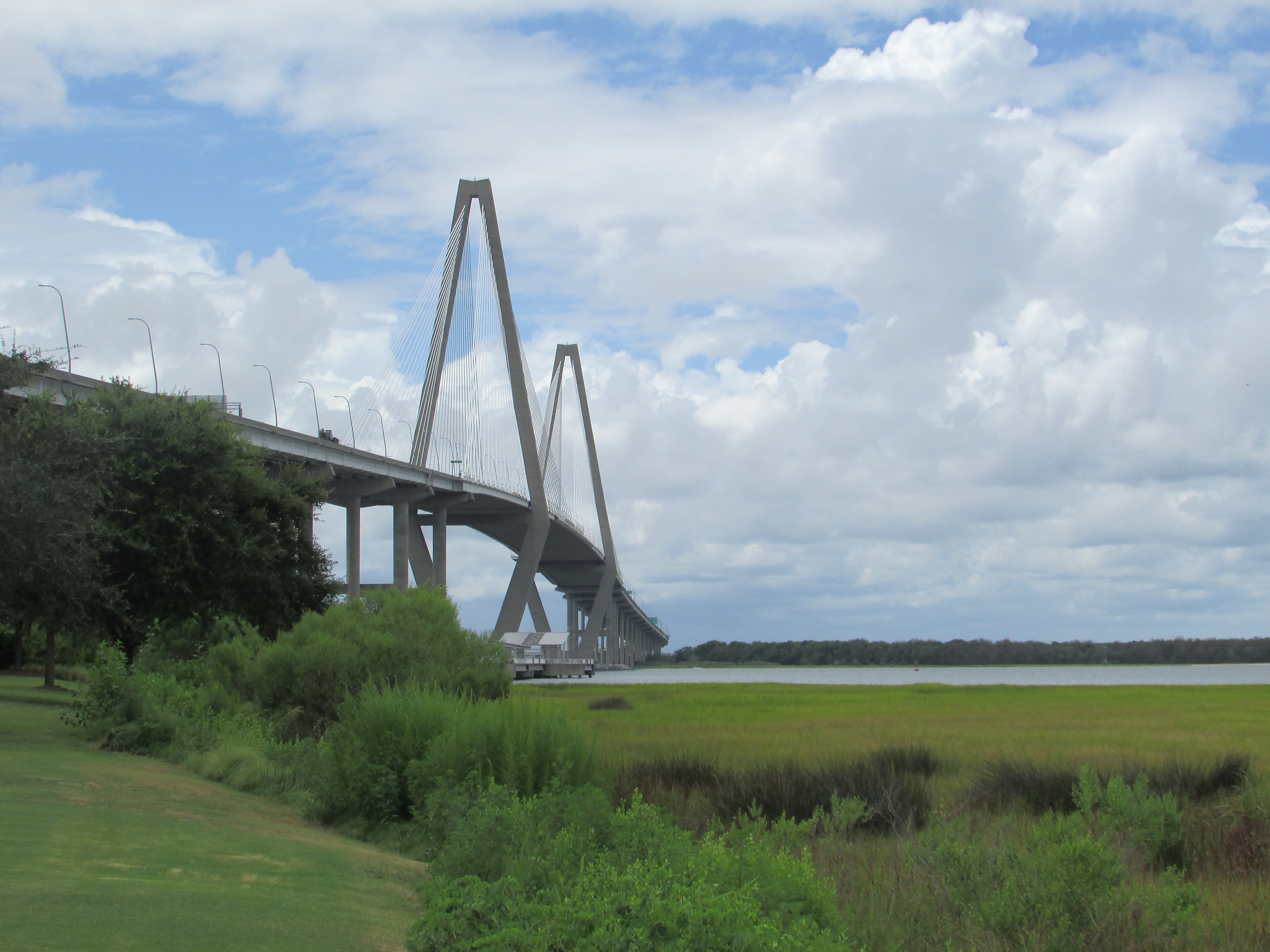 Cross the Cooper River in Charleston