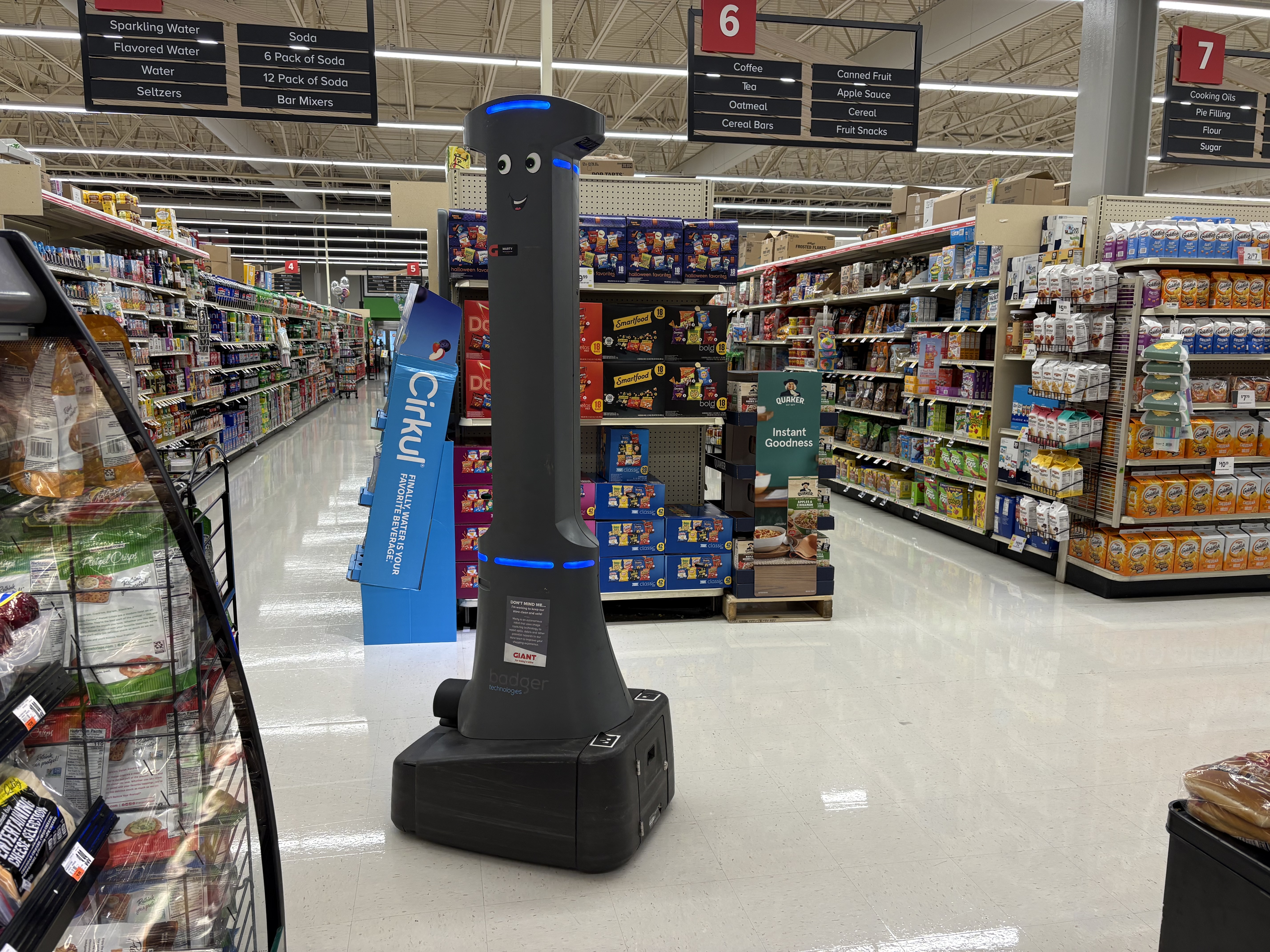 Meet Marty: The Grocery Store's Autonomous Robot Helper